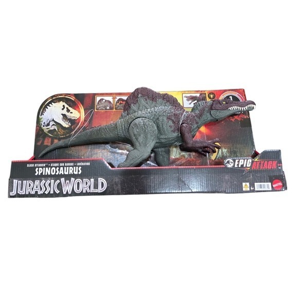 Mattel | Toys | Mattel Jurassic World Spinosaurus Epic Attack Slash ...